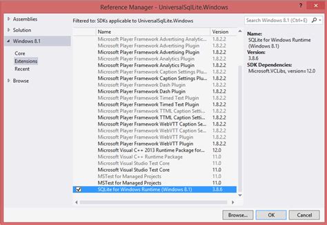 Using Sqlite As Local Database With Universal Apps I Love C