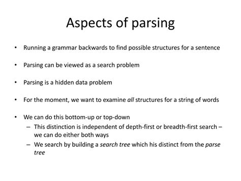 Ppt Trees Grammars And Parsing Powerpoint Presentation Free
