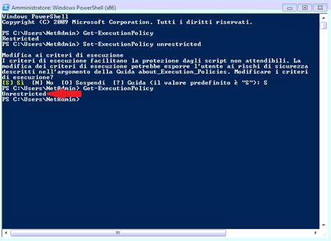 Modificare I Permessi Di Esecuzione Di Script In Powershell