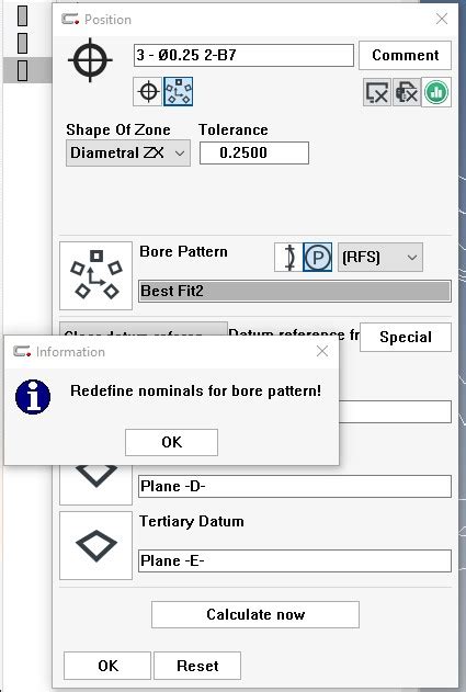 Redefine Nominals For Bore Pattern Position General Zeiss Qualityforum