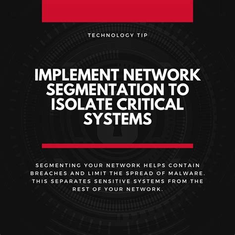 Sms Datacenter On Linkedin Tech Tip Implement Network Segmentation To Isolate Critical Systems