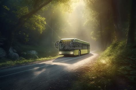不同场景下的混合动力巴士图片素材 正版创意图片600215215 摄图网