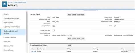 Lightning Experience Quick Action For Account Hide Some Fields