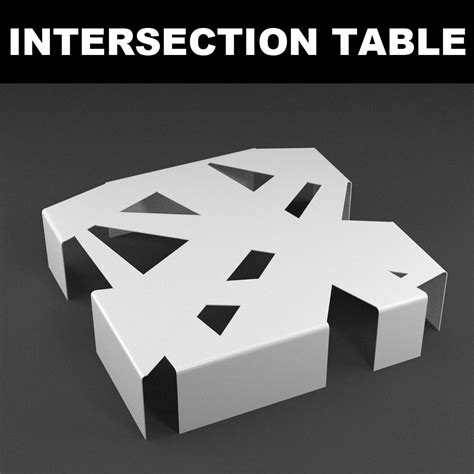 Intersection Table 3d Model 59 3ds Max Obj Fbx Free3d
