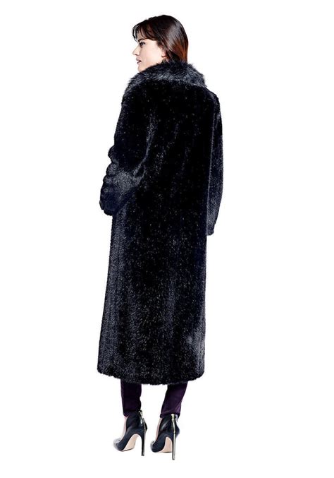 Black Mink Signature Full Length Faux Fur Coat