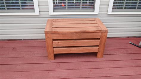 Diy Rustic Outdoor Storage Bench By Sean SimpleCove