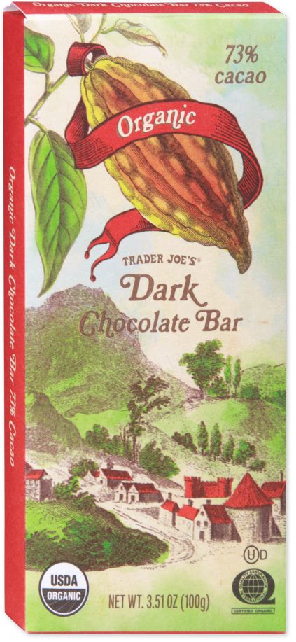 Trader Joes Organic Dark Chocolate Bar 73 Cacao Fig App