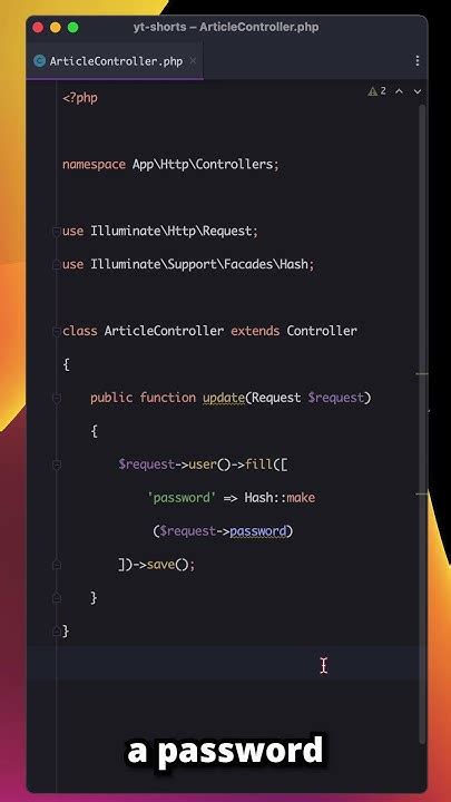 enhance password security in laravel custom bcrypt rounds in laravel laravel shorts youtube