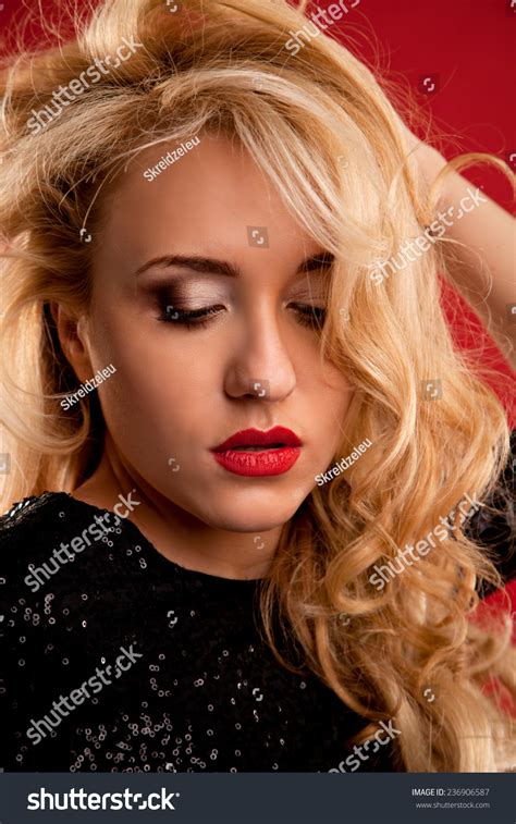 Portrait Passionate Sexual Blonde Studio Stock Photo Shutterstock