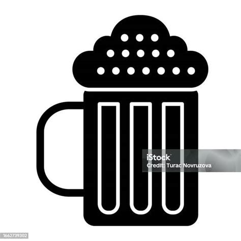 맥주 머그잔 단단한 아이콘입니다 흰색으로 분리된 음료 벡터 그림 및 앱을 위해 설계된 펍 글리프 스타일 Eps 10 Ale에 대한 스톡 벡터 아트 및 기타 이미지 Istock