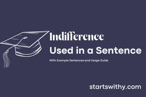 Indifference In A Sentence Examples 21 Ways To Use Indifference