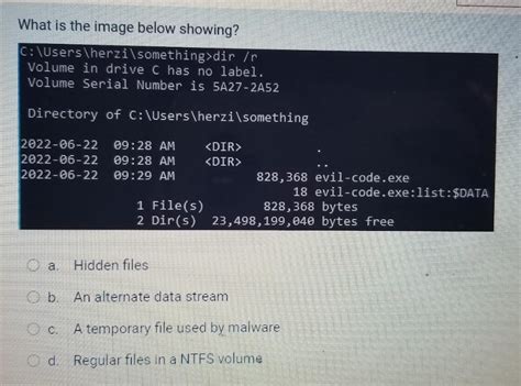 Solved What Is The Image Below Showing A Hidden Files