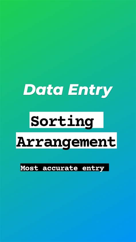 Entry Excel Data And Sort It With Full Accuracy By H04arsh Fiverr