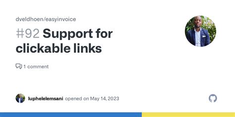 Support For Clickable Links · Issue 92 · Dveldhoeneasyinvoice · Github
