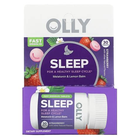 Olly Sleep Strawberry 30 Tablets