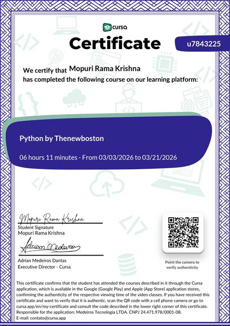 I Am Pleased To Share That I Have Successfully Completed The Python By