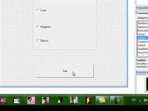 Ejemplo Para Usar OPTION BUTTON En Visual Basic YouTube