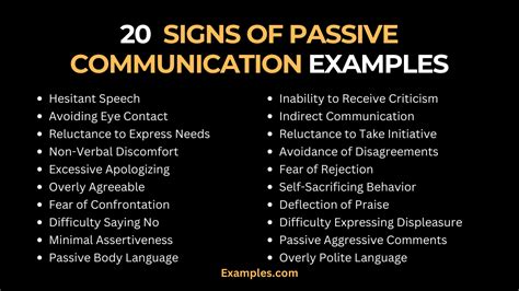 Passive Behaviour
