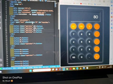 Vikash Kushwaha On Linkedin We Will Try Calculate Web App Using Html Css Javascript My First Mini