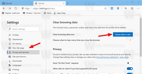 Microsoft Edge Chromium Clear Browsing Data On Exit