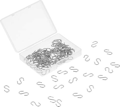100 Pcs Small S Hooks For Hanging Small S Hook For Jewelry Metal S Hook Mini S