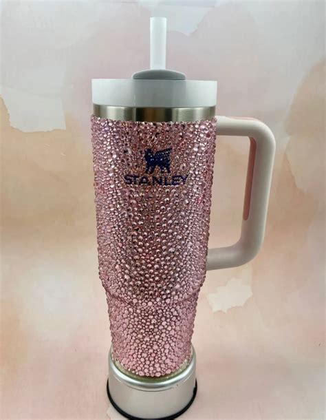 You Can Get A Handmade Crystal Covered Stanley Tumbler And Its So
