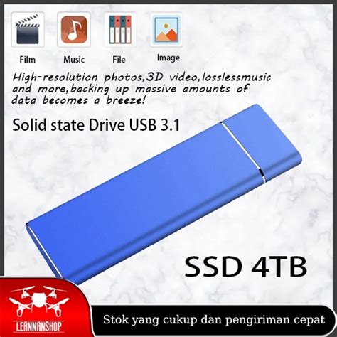 Jual Ssd Eksternal Dengan Kapasitas Tb Dan Kecepatan Tinggi Usb C Terbuat Dari Aluminium