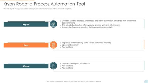 Automatic Technology Kryon Robotic Process Automation Tool Ppt Slides Templates Presentation