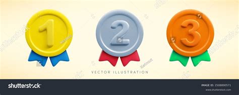 숫자와 리본 현실적인 아이콘 세트와 벡터 스톡 벡터로열티 프리 2508890571 Shutterstock