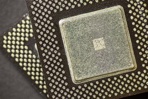Cpu Close Up Of Central Processing Unit Showing Computing Power And