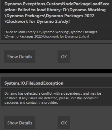 Use Same Revitdynamo Version When Sharing Graphs And Packages Dynamo Dynamo