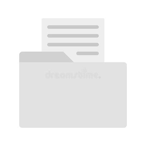 File In Folder Icon Vector Image Stock Vector Illustration Of Cloud Archives 308457912