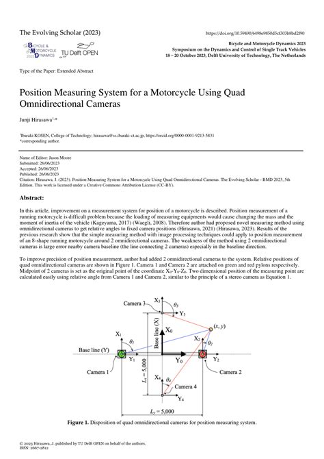 Pdf Position Measuring System For A Motorcycle Using Quad