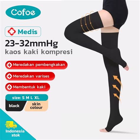 Jual Medical Compression Stocking Kaos Kaki Varises Stoking Varices Kompresi Thigh Socks Stoking