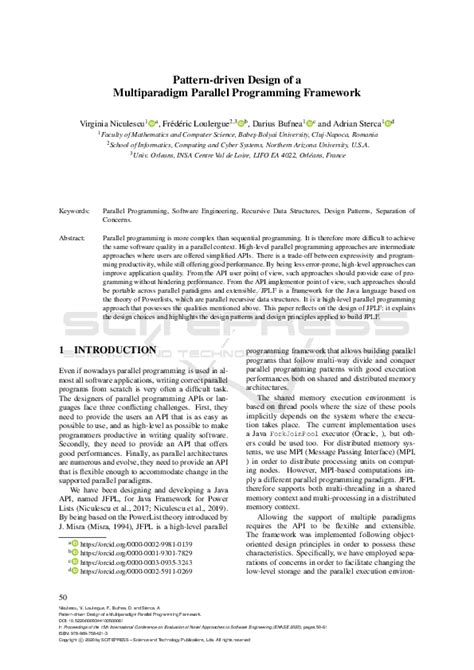 pdf pattern driven design of a multiparadigm parallel programming framework