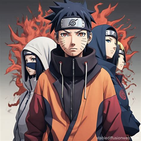 Naruto In Akatsuki Outfit Stable Diffusion Online