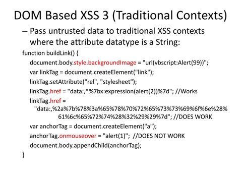 ppt dom based xss and proper output encoding powerpoint presentation id 566010