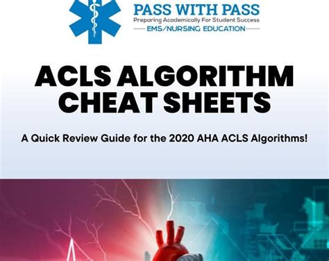 acls medication cheat sheets etsy