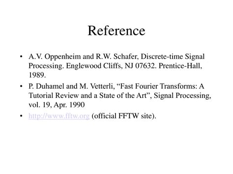 Ppt Implementation Of Fast Fourier Transform On General Purpose