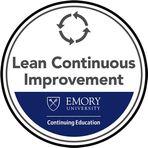 Lean Continuous Improvement Credly