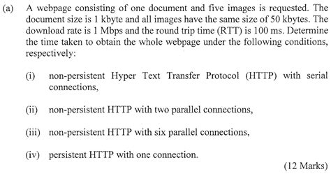 Solved A Webpage Consisting Of One Document And Five Images