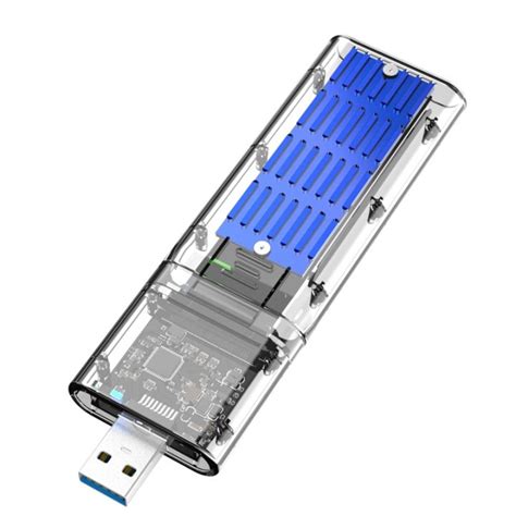 External M 2 NGFF SATA SSD Enclosure High Speed USB3 0 Gen1 5Gb S Transparent SATA SSD Hard