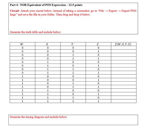 Solved Part 4 NOR Equivalent Of POS Expression 22 5 Chegg