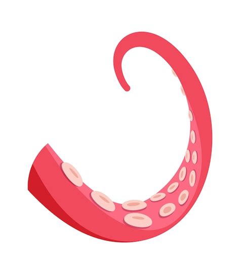 문어 촉수 해산물 아이콘 벡터 일러스트 레이 션 프리미엄 벡터