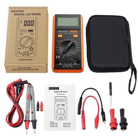 Proster Lcr Meter Capacitance Inductance Resistance Digital Multimeter Measuring Meter Over