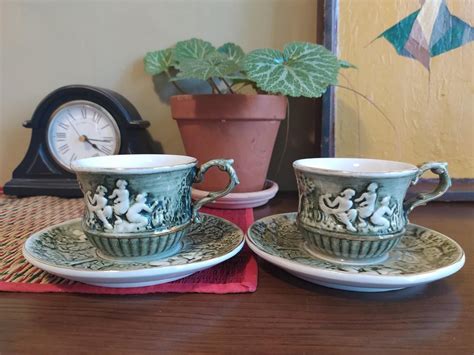 엔틱 커피잔 듀오셋트 일괄가 세컨웨어헬로마켓