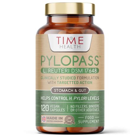 New Pylopass Lactobacillus Reuteri Dsm 17648 120 Capsules 200 Billion