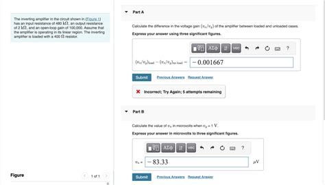 Solved The Inverting Amplifier In The Circuit Shown In Chegg