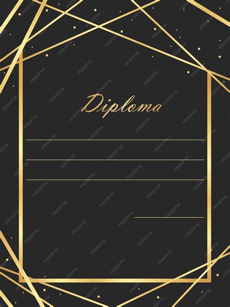 роскошная золотая линия рамка диплом сертификат фон Премиум векторы