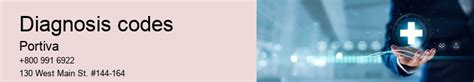 Diagnosis Codes